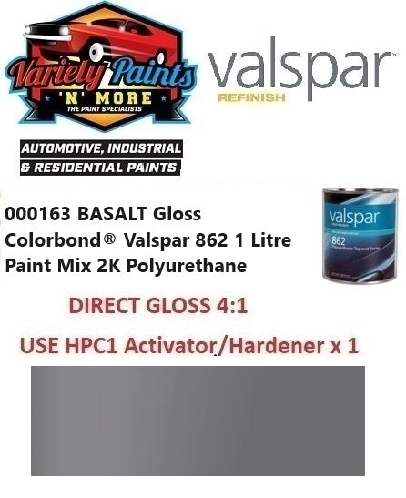 000163 BASALT Gloss Colorbond® Valspar 862 1 Litre