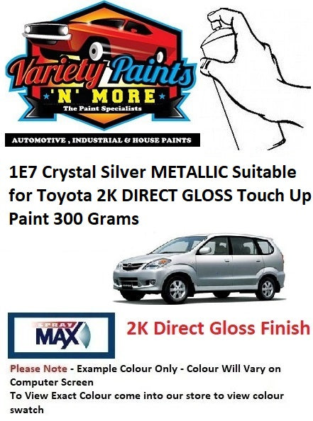 1E7 Crystal Silver METALLIC Suitable for Toyota 2K DIRECT