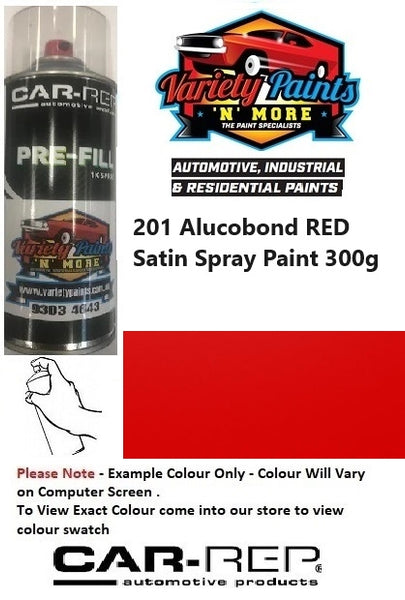 201 Alucobond RED Satin Spray Paint 300g ALUR 1IS 22A