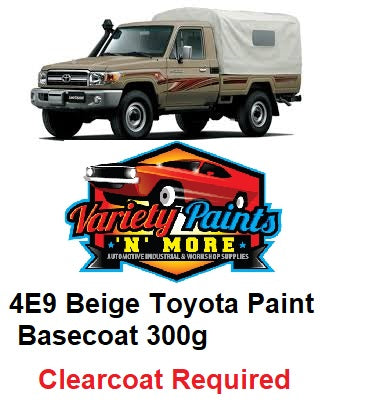 4E9 Sandy Taupe/BEIGE Suitable for Toyota Basecoat Touch Up Paint 300