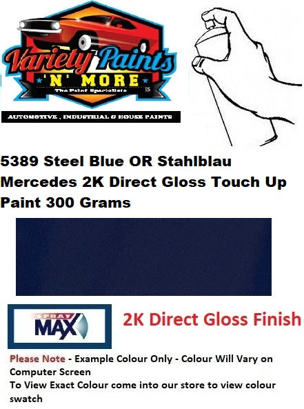 5389 Steel Blue OR Stahlblau Mercedes 2K Direct Gloss