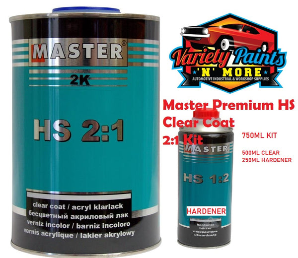 Master Premium HS Clear Coat 1.5Lt 2:1 Kit