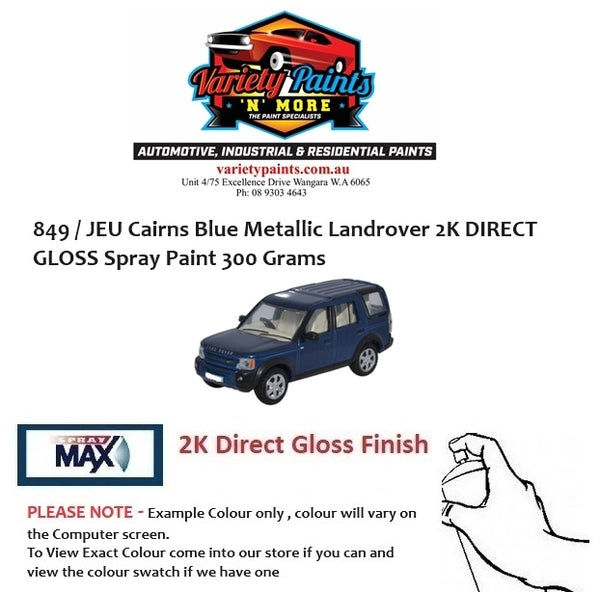 849 / JEU Cairns Blue Metallic Landrover BASECOAT
