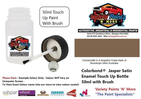 Jasper Colorbond® Satin Enamel Touch Up Bottle 50ml with brush