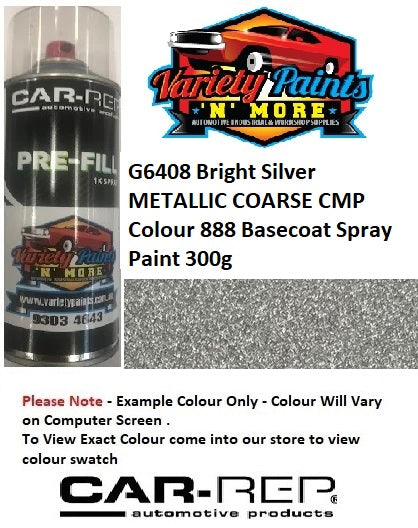 G6408 Bright Silver METALLIC COARSE CMP Colour Basecoat
