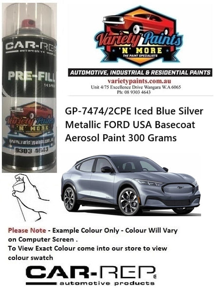 GP-7474/2CPE Iced Blue Silver Metallic FORD USA Basecoat