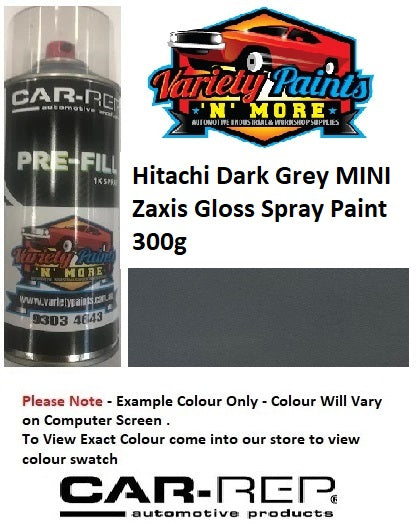 HDGZME HITACHI Dark Grey Mini Zaxis Gloss Enamel Spray Paint 300g