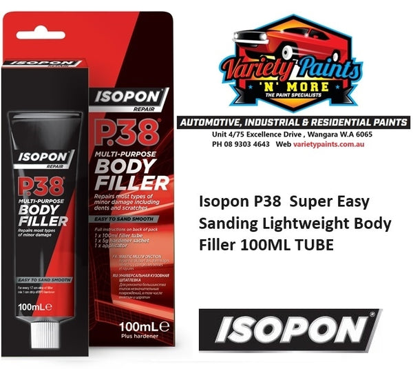 Isopon P38 Super Easy Sanding Lightweight Body Filler 100ML TUBE