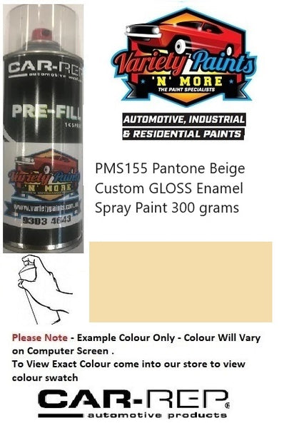 PMS155 PANTONE® BEIGE Custom Gloss Enamel Spray Paint 300 grams 1IS 19