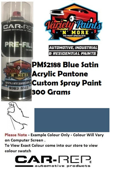 PMS2188 Blue Pantone SATIN ACRYLIC Custom Spray Paint 300 Grams
