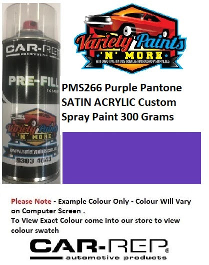 PMS266 Pantone® Purple SATIN ACRYLIC Custom Spray Paint 300 Grams