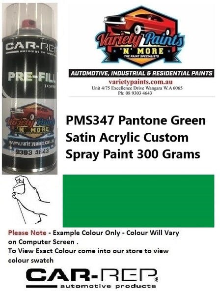 PMS347C Pantone® Green MATT Acrylic Custom Spray Paint 300 Grams