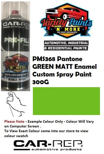 PMS368 Pantone GREEN MATT Enamel Custom Spray Paint 300G