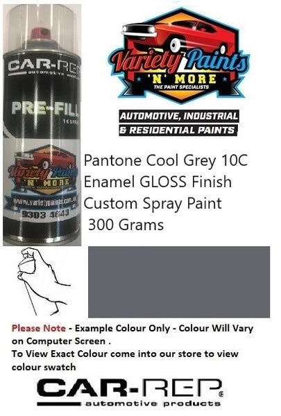 Pantone Cool Grey 10C Enamel Gloss Finish Custom