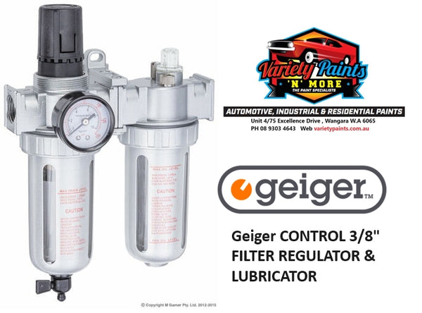 Geiger CONTROL 3/8" FILTER REGULATOR & LUBRICATORR