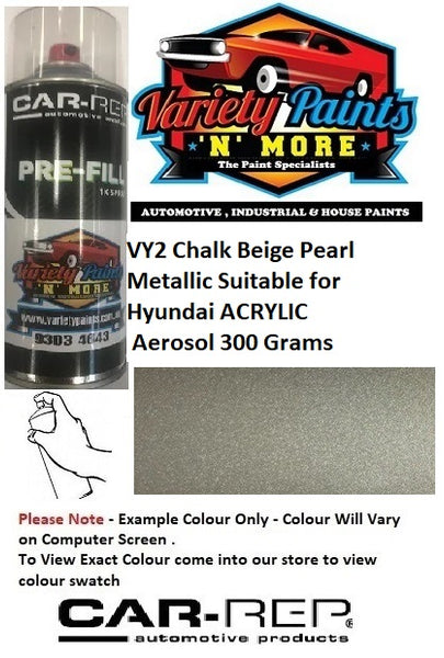 VY2 Chalk Beige Pearl Metallic Suitable for Hyundai ACRYLIC Aerosol 30