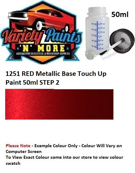 1251 RED Metallic BASE FOR Red Metallic Basecoat Paint 300g STEP 2