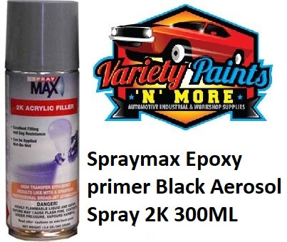 Spraymax Epoxy primer Black Aerosol Spray 2K 300ML
