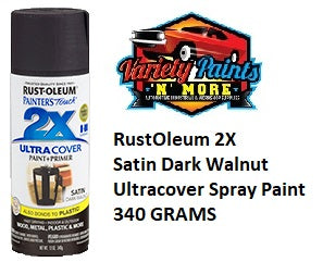 RustOleum 2X Satin Dark Walnut Ultracover Spray Paint 300 Gram ** SEE