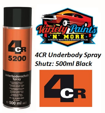 4CR Underbody Spray Shutz Black Aerosol 500ml