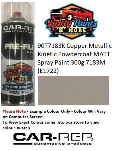 90T7183K Copper Metallic Kinetic Powdercoat MATT Spray Paint 300g 7183