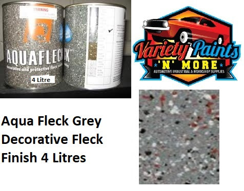 Aqua Fleck Grey Decorative Fleck Finish 4 Litres