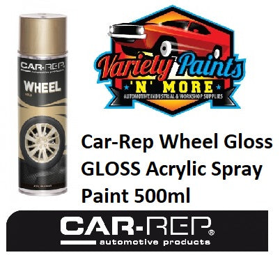 Car-Rep Wheel Gloss Gold Acrylic Spray Paint 500ml