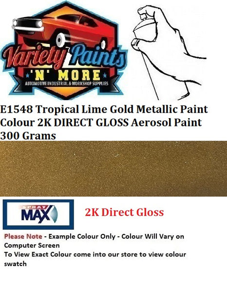 E1548 Tropical Lime Gold Metallic Paint Colour 2K DIRECT GLOSS