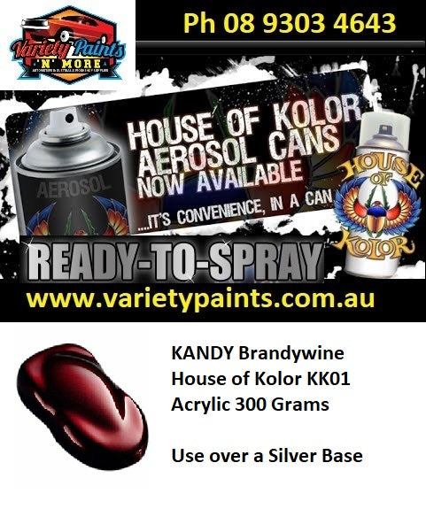 KANDY Acrylic KK01 Brandywine House of Kolor 300 Grams 1IS 79A