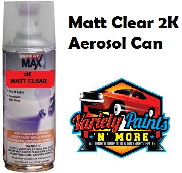 8-407 MATT CLEAR DEBEERS 2K 300G AEROSOL SPRAY CAN