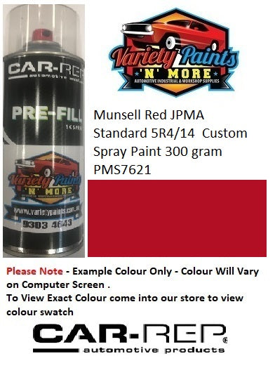 Munsell Red JPMA Standard 5R4/14 Custom Spray Paint 300 gram PMS7621