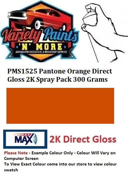 PMS1525 PANTONE® Orange Direct Gloss 2K Spray Pack 300 Grams