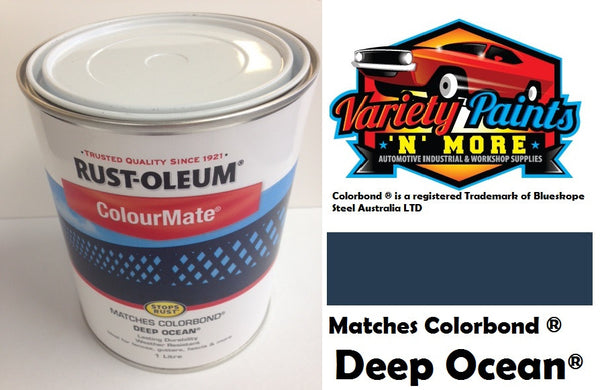 RustOleum Colourmate® Deep Ocean® Colorbond® 1 Litre Paint