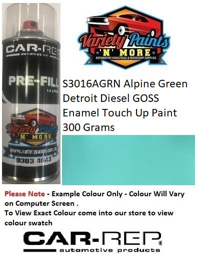 S3016AGRN Alpine Green Detroit Diesel GOSS Enamel Touch Up Paint 300 G