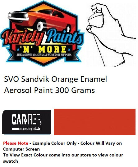 SVO Sandvik Orange Enamel Aerosol Paint 300 Grams 1IS 3A